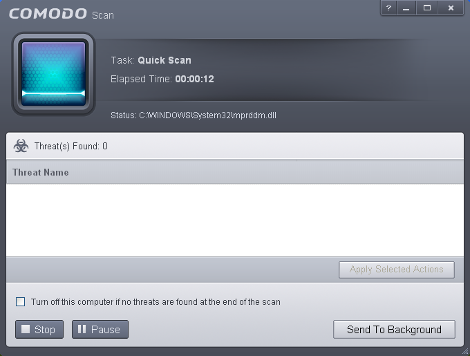 Run a Quick Scan, Scan My PC, Virus Scan, Virus Removal | Internet Security v 7.0